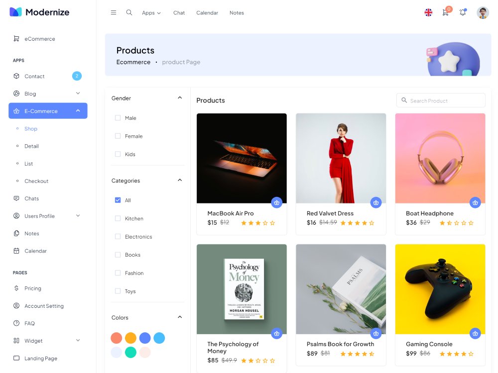 Modernize Vue3 Typescript Based Admin Dashboard Template