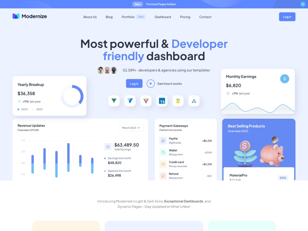 Modernize Vue3 Typescript Based Admin Dashboard Template 7683